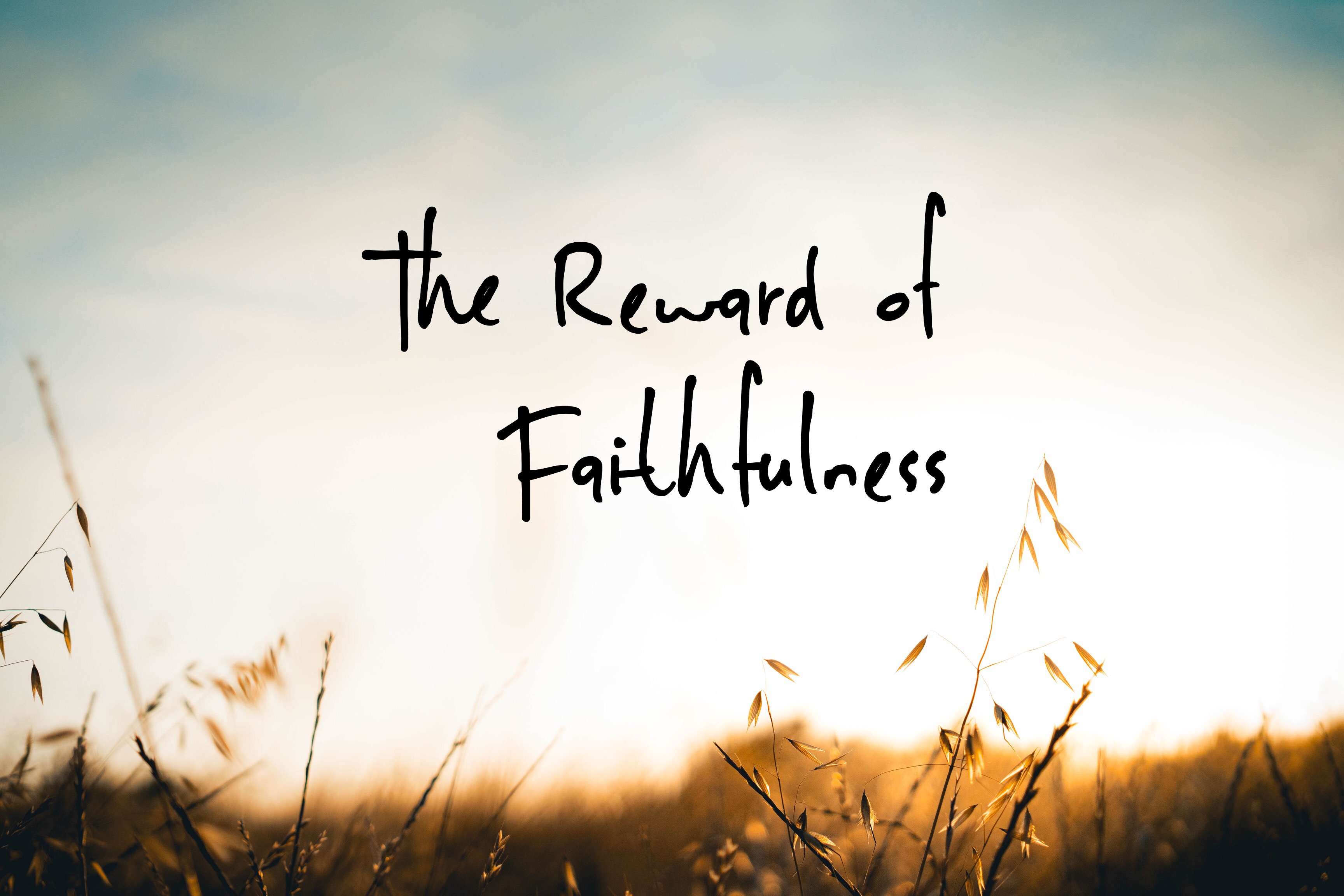 REWARD OF FAITHFULNESS – NO BIBLE NO BREAKFAST DAILY BIBLE REFLECTIONS ...